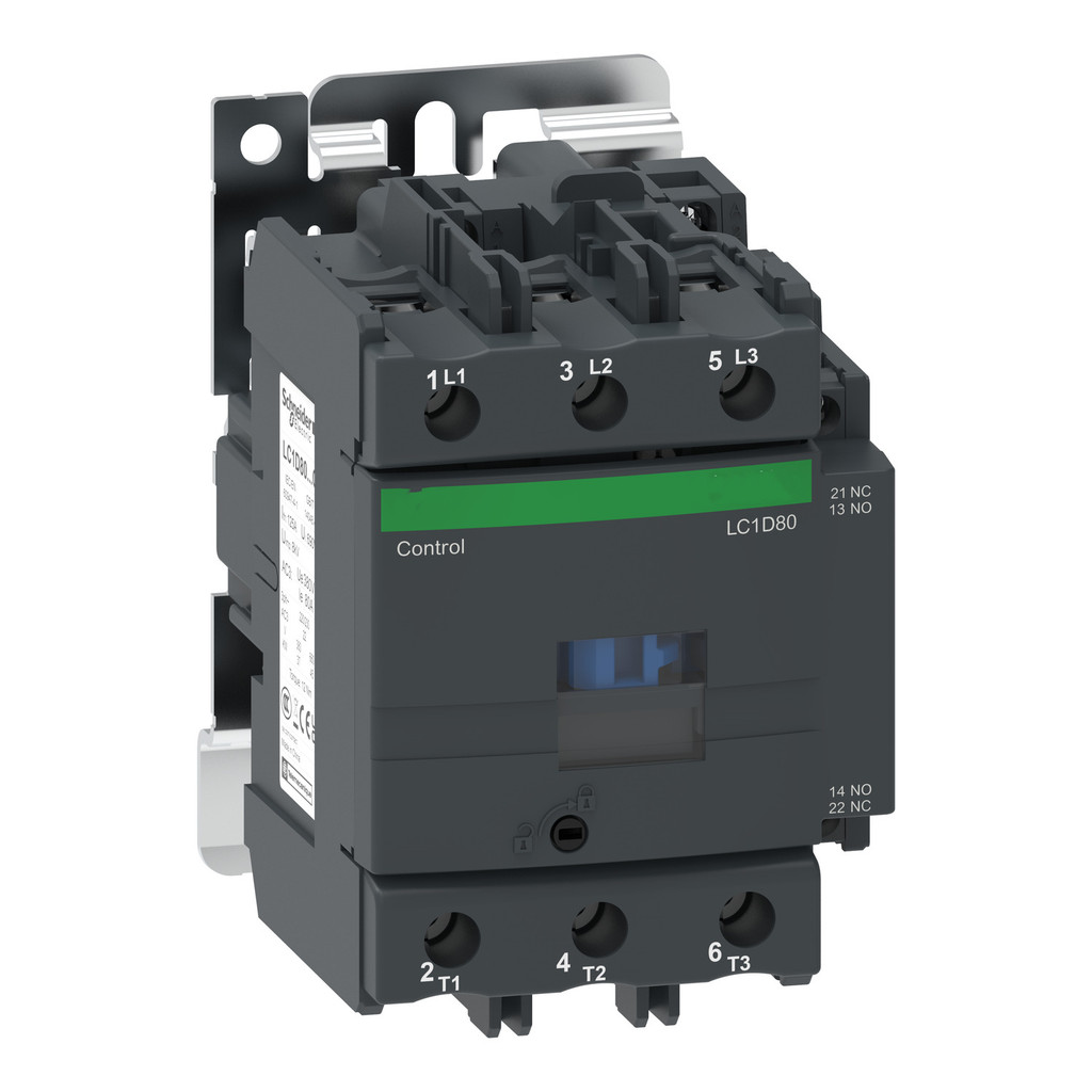 LC1D80 LC1D80M7 LC1D80M7C TeSys D contactor - 3P(3 NO) - AC-3 - = 440 V ...
