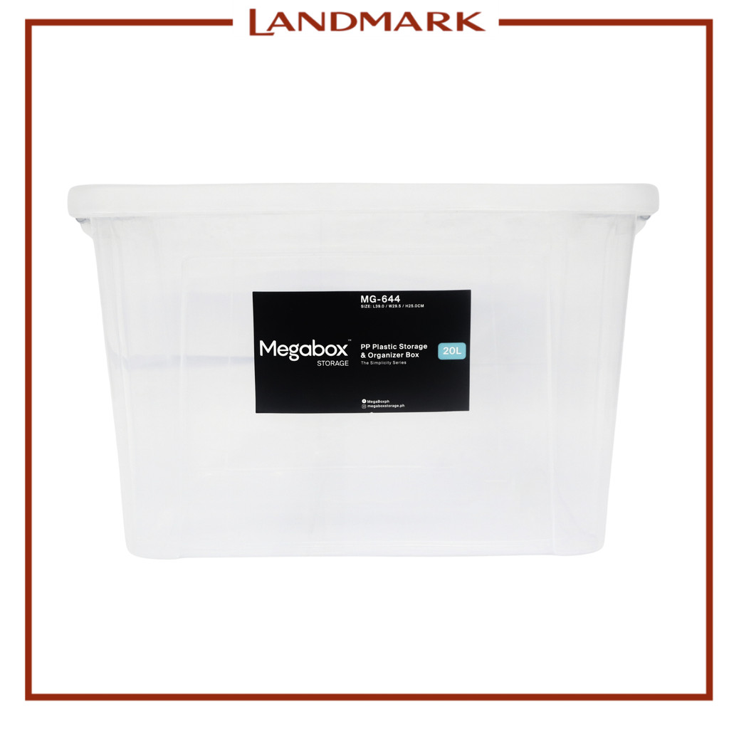 Megabox Storage Box 20L 39 x 29.5 x 25cm (MG-644) - Clear | Shopee ...