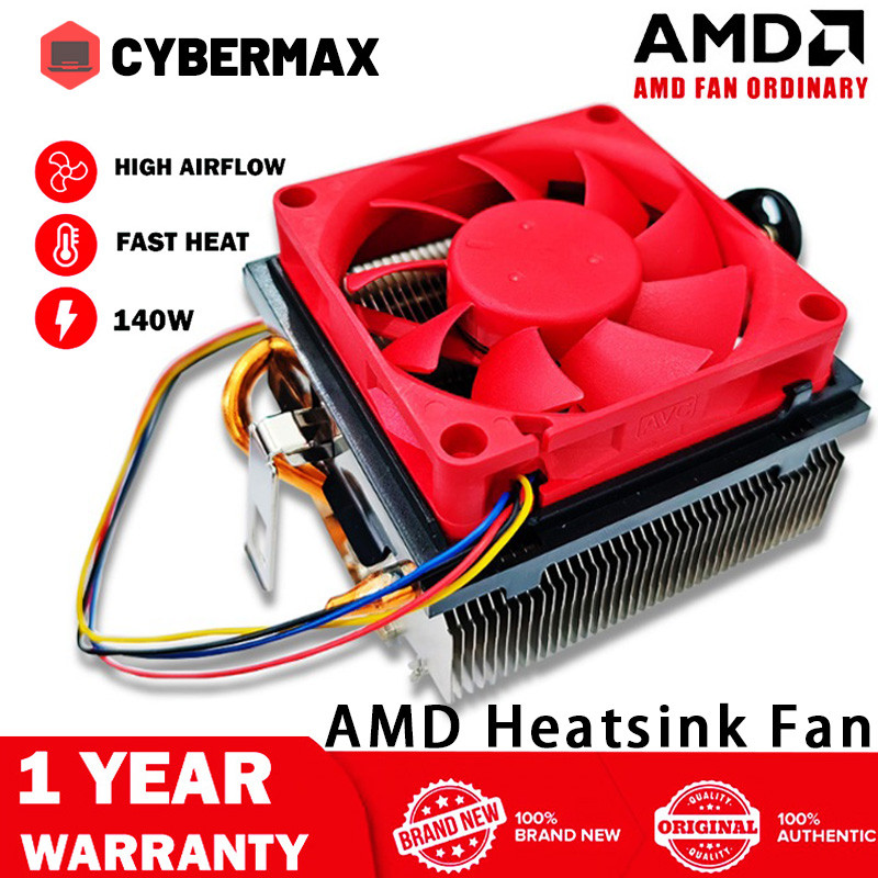 AMD Fan With Aluminum Brand New Heatsink Copper Heat Pipe(Support FM2 ...