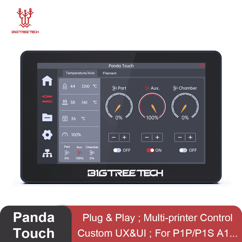 BIGTREETECH Panda Touch Screen 5'' Display for Bambu Lab X1 P1 Plug ...