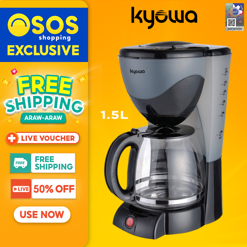 *Kyowa* Coffee Maker/Machine 12 Cups with Aroma and Anti-Drip Function ...