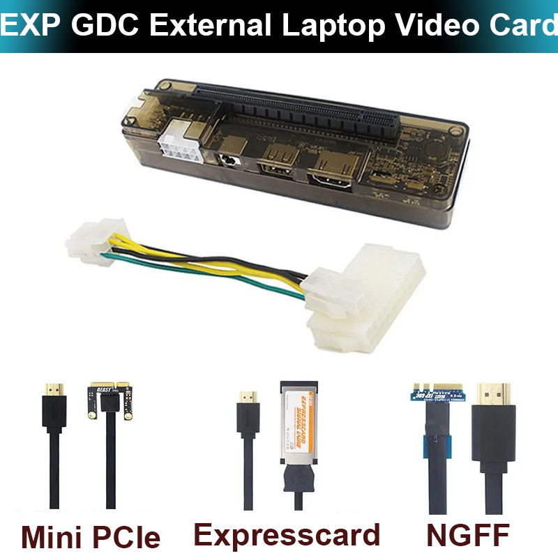 웃PCI-E EXP GDC External Laptop Video Card Notebook Docking Station ...