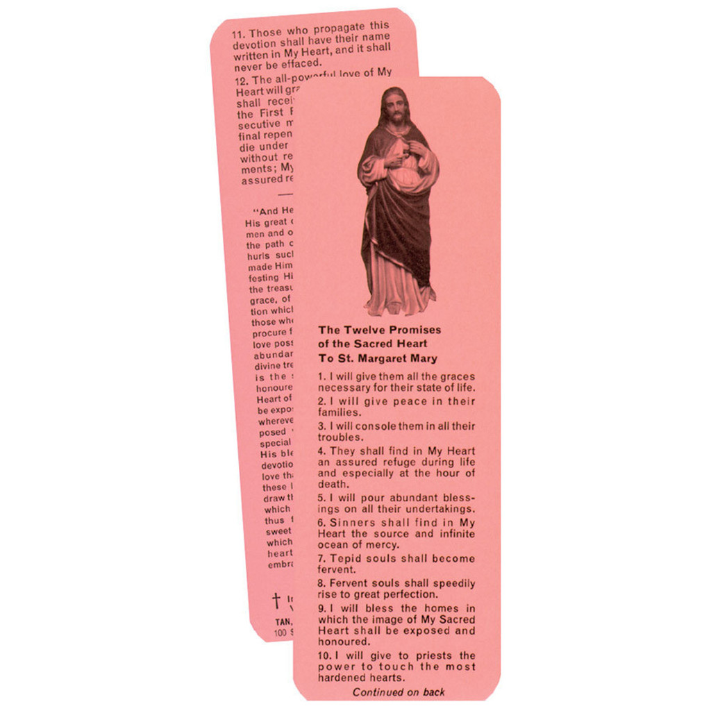 Twelve Promises of the Sacred Heart Bookmark | Shopee Philippines