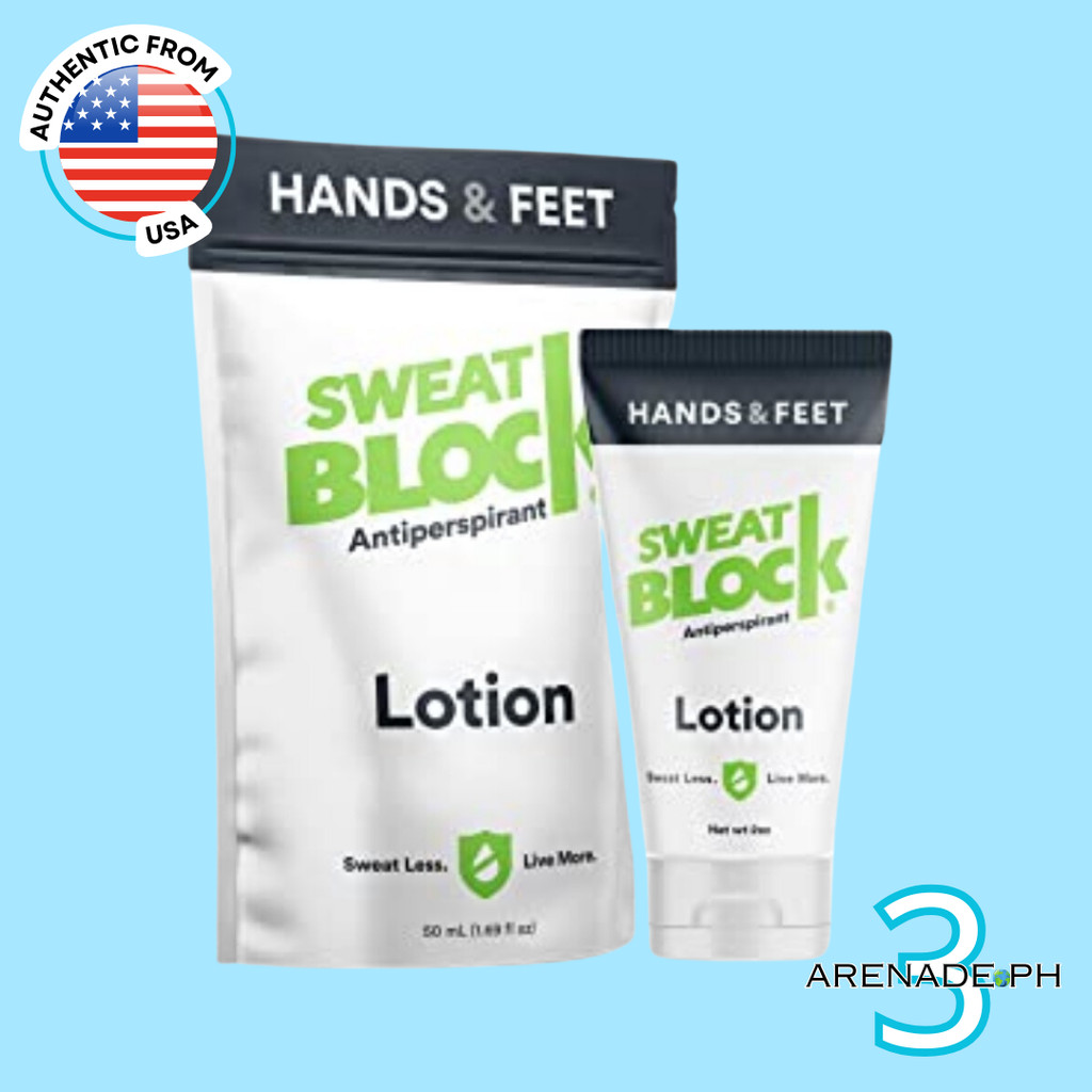 SweatBlock Antiperspirant Lotion for Hands & Feet Reduce Excessive ...