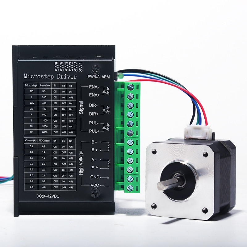 ☺42 stepper motor set 42BYGH47 torque 0.55N.M length 48MM+ TB6600 drive ...