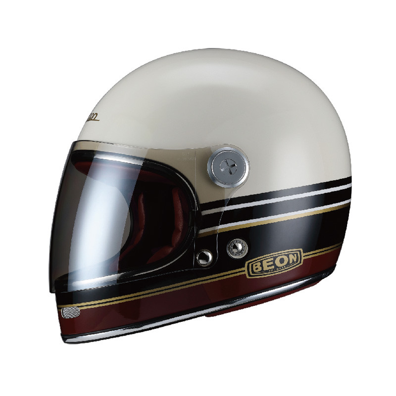 ~BEON B510 Classic retro helmet full face motorcycle fiberglass vintage ...