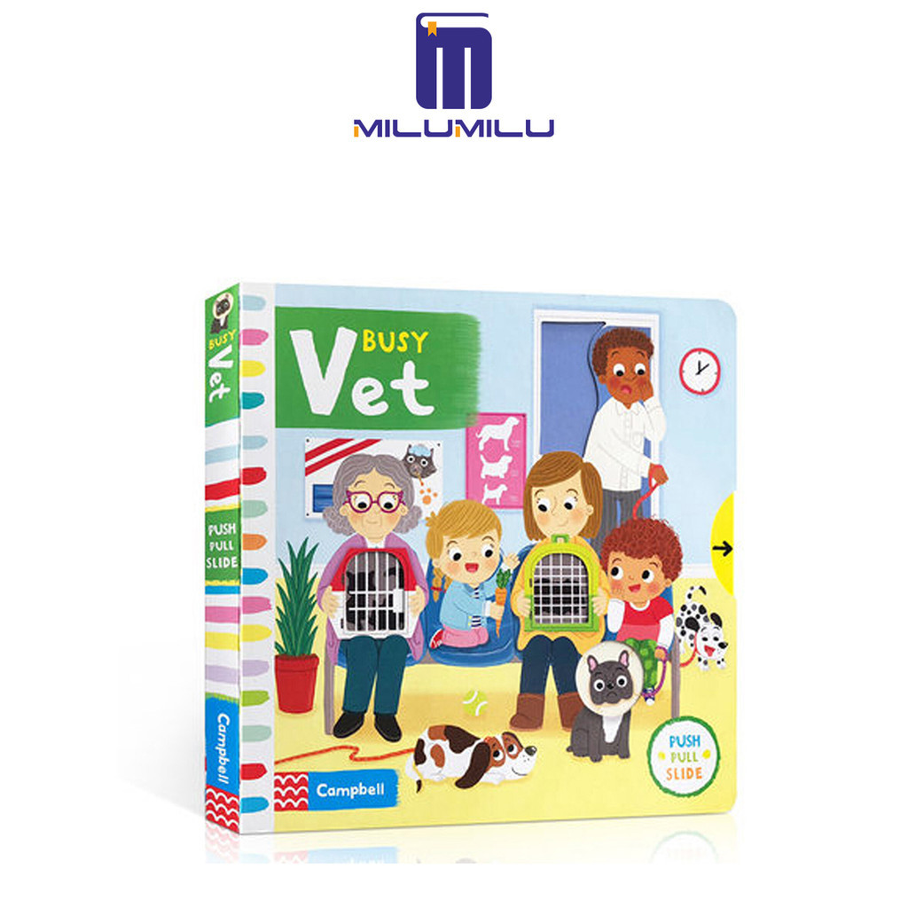 milu Picture Book Busy Vet Children's Agency Operation Book Board Book ...