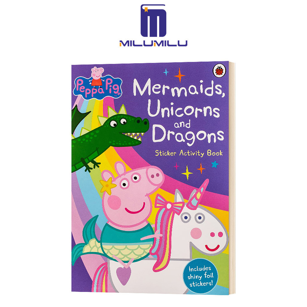 Milu Mermaids Unicorns And Dragons Sticker Activity Book Sticker Book ...
