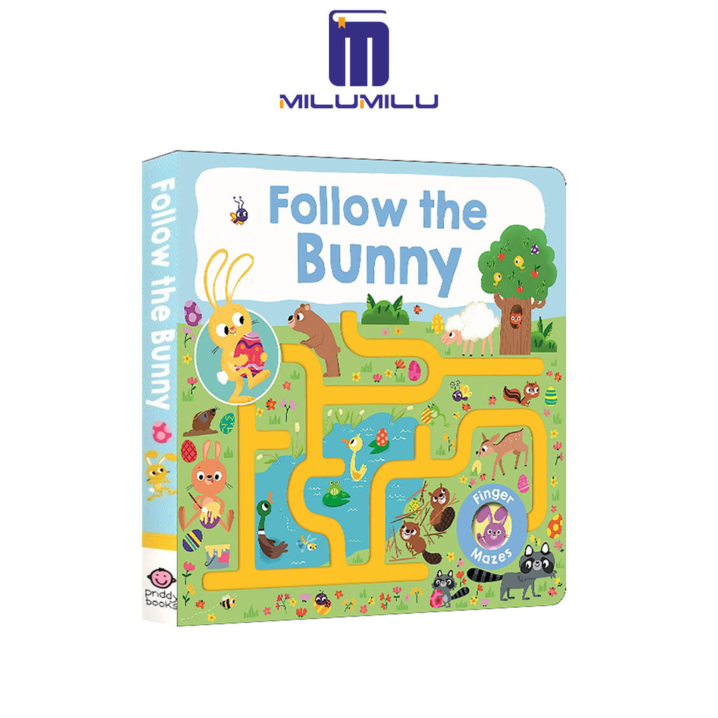 Milu Maze Book Follow The Bunny Board Book Picture Book Roger Priddy ...