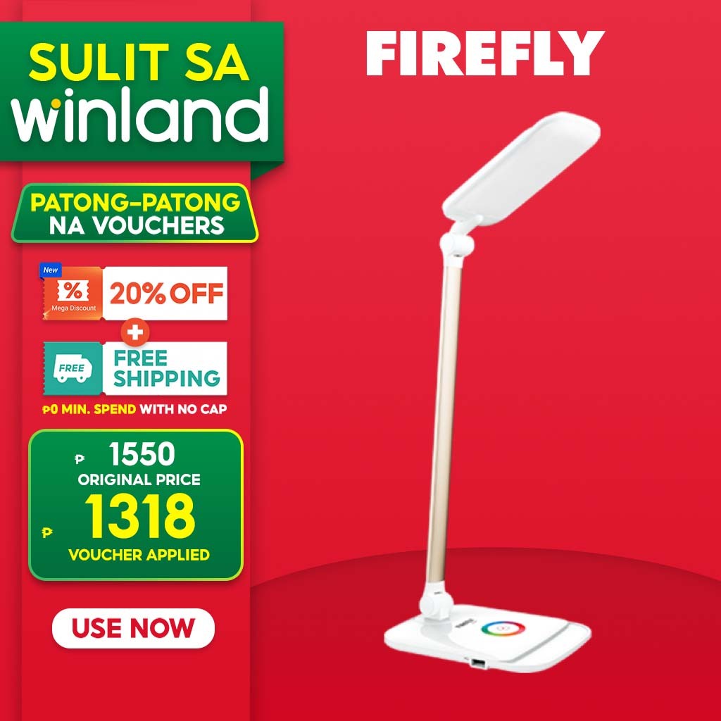 Firefly by Winland 60 LED Light Tri-color Desk Lamp with Multicolor ...