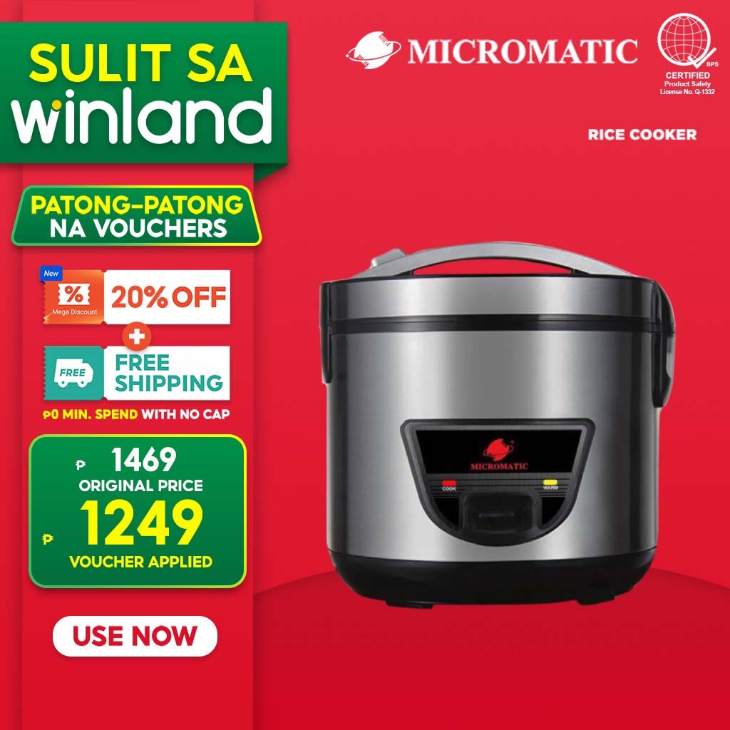 Micromatic by Winland Rice Cooker 1.8L Jar type 8-10 Cups Of Rice ...