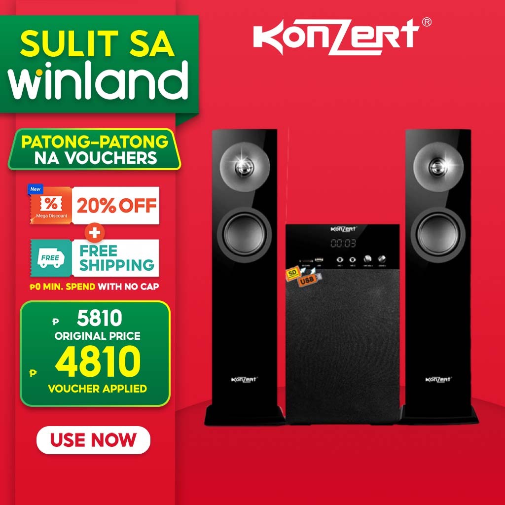 Konzert by Winland KX-450+ 4500W PMPO Multimedia Speaker Sound Audio ...