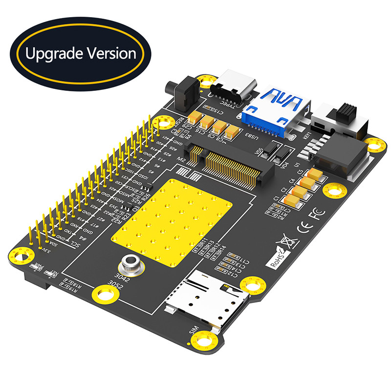 【3G/4G/5G Base HAT M.2 B Key to USB3.0 Expansion Card with SIM Slot ...