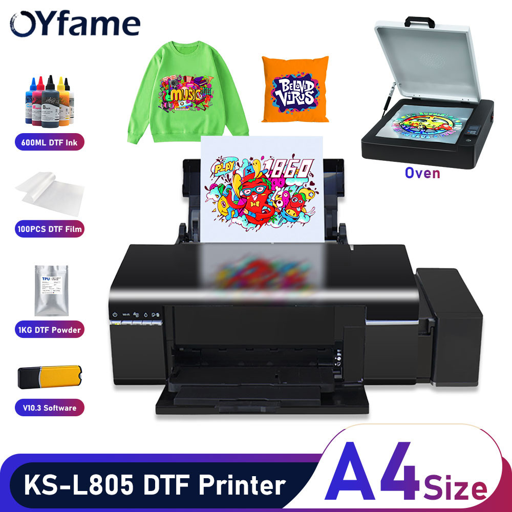 웃OYfame A4 DTF Printer A4 For Epson L805 DTF Printer Machine Directly ...