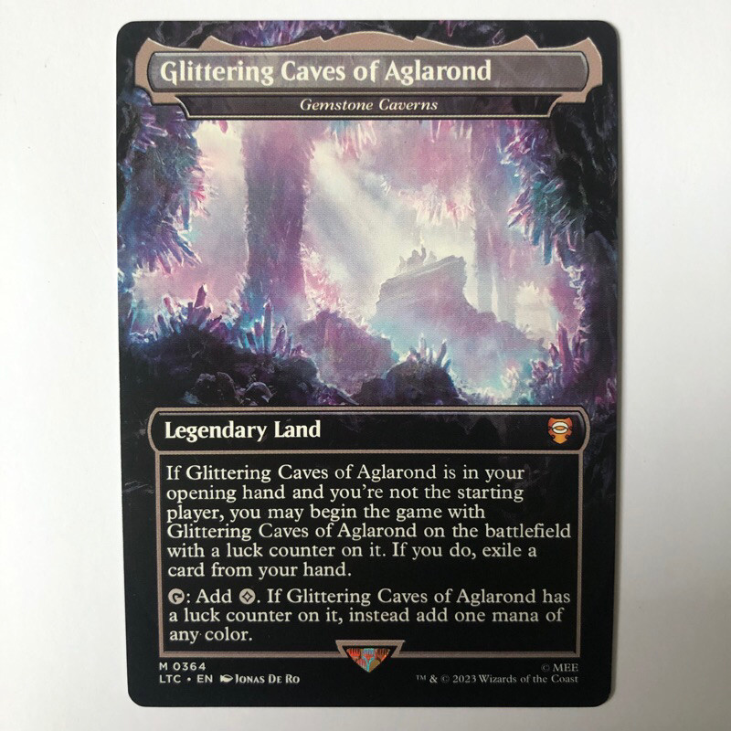 Playtest Card - Gemstone Caverns / Glittering Caves of Aglarond (LTC ...