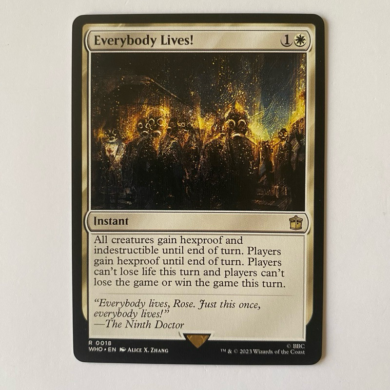 Playtest Card - Everybody Lives! (WHO) | Shopee Philippines