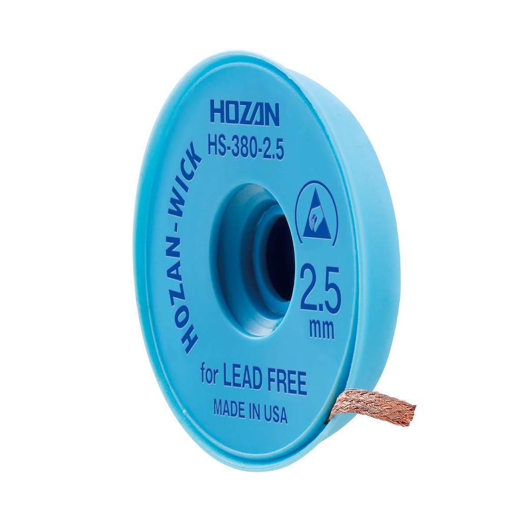 HOZAN Solder Suction Wire HS-380-2.5 [Direct From Japan] | Shopee ...