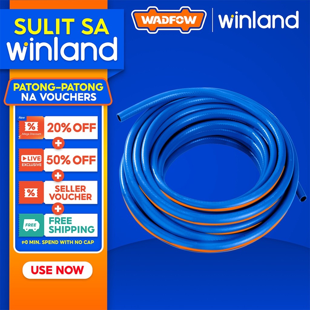 Wadfow by Winland 1/2" Pvc Garden Spray Hose 20m X Durable Gardening ...