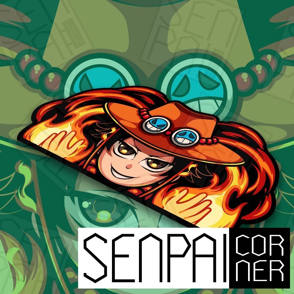 One Piece Ace Peeker Sticker | Shopee Philippines