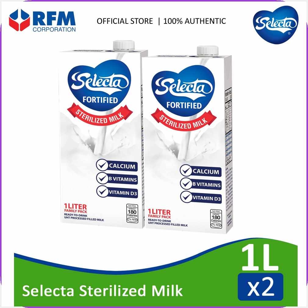 Selecta Sterilized|m&o`Milk;o`1;a`Liter;b`-;oT`Set:fv_of 2s | Shopee ...