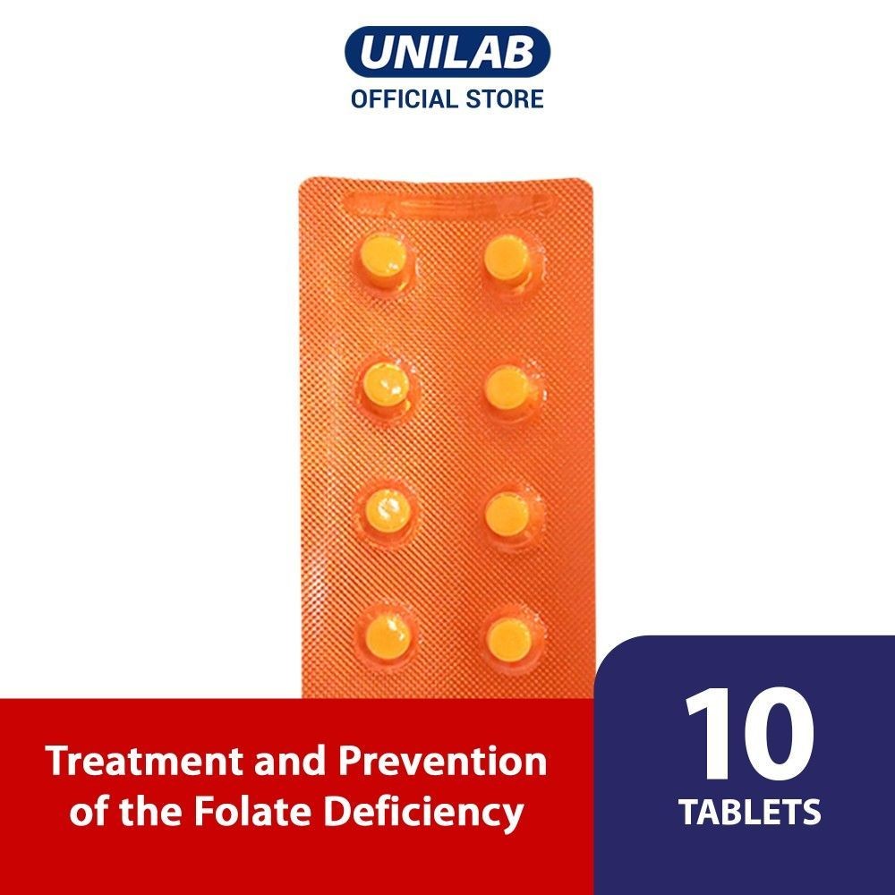 Unilab - RiteMED Folic Acid 5mg 10 Tablets (Prevention Of The Folate ...