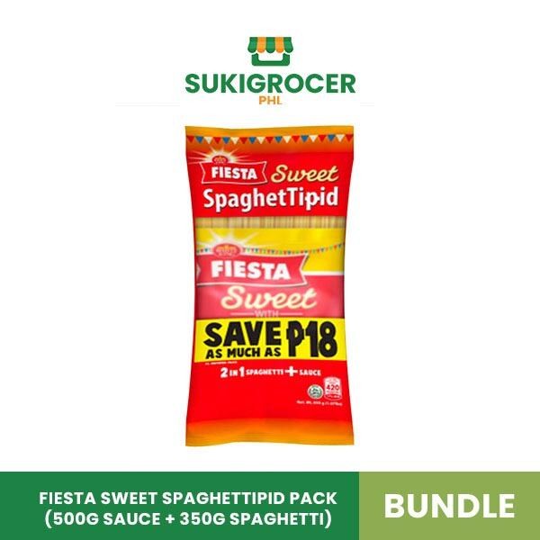 Fiesta Sweet Spaghettipid Pack (500G Sauce + 350G Spaghetti) Bundle ...