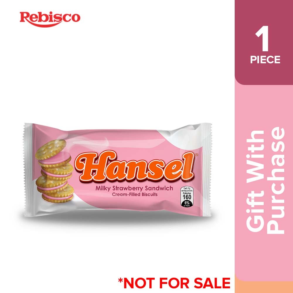 NOT FOR SALE Hansel Milky Strawberry Sandwich 31g x 1pc (Expiration ...
