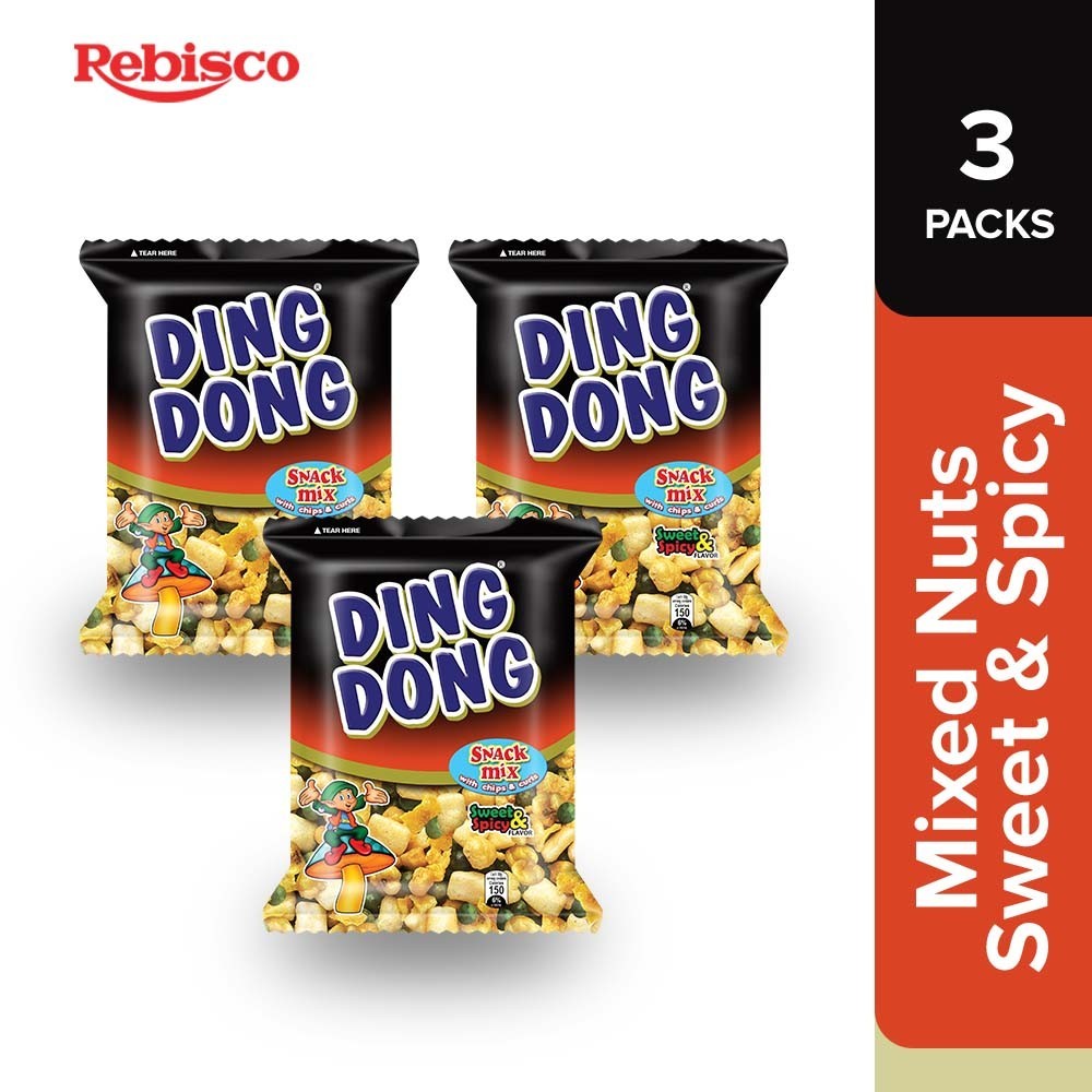 Dingdong Snack Mix Sweet & Spicy Snack 95g (Set Of 3) | Shopee Philippines
