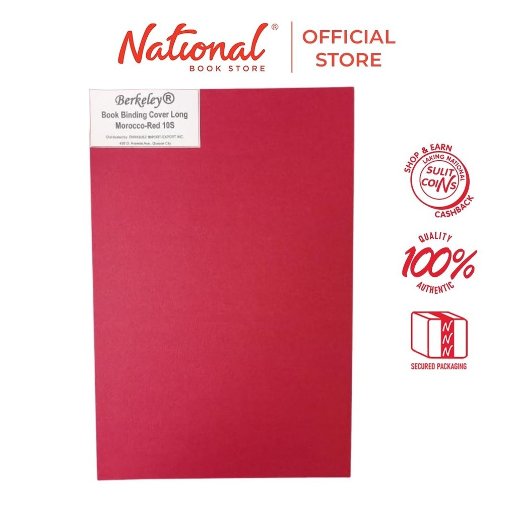 Berkeley Binding Cover Long 10's Morocco, Red- School & Office Supplies ...