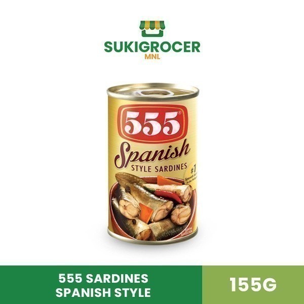 555 Sardines Spanish Style 155G | Shopee Philippines