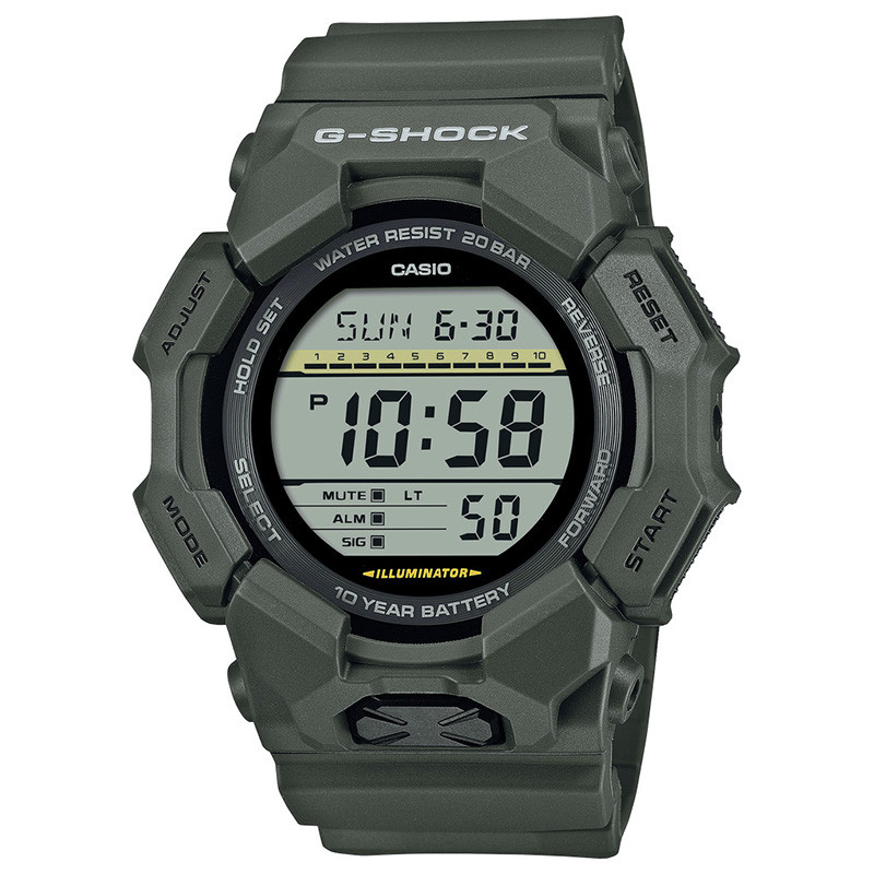 Casio G-Shock (GD-010-3DR) Gray Resin Strap Shock Resistant 200 Meter ...