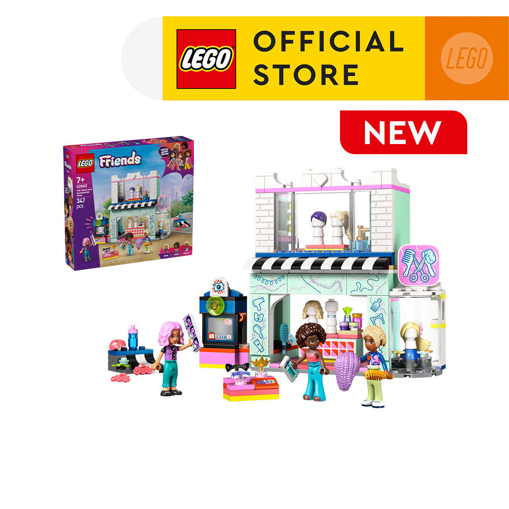 LEGO® Friends 42662 Hair Salon and Accessories Store, Age 7+, Building ...