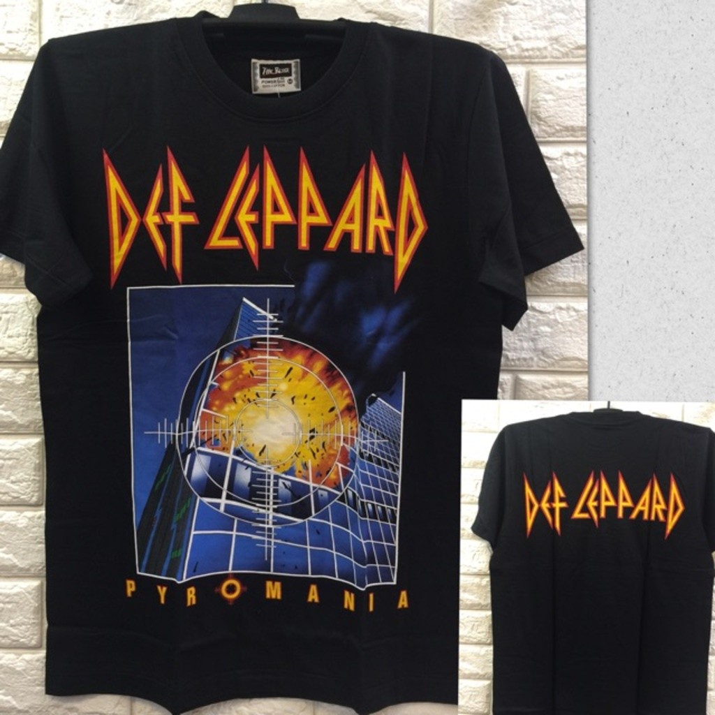 Rock Band Def Leppard Black Shirts COD T SHIRT Short sleeve | Shopee ...