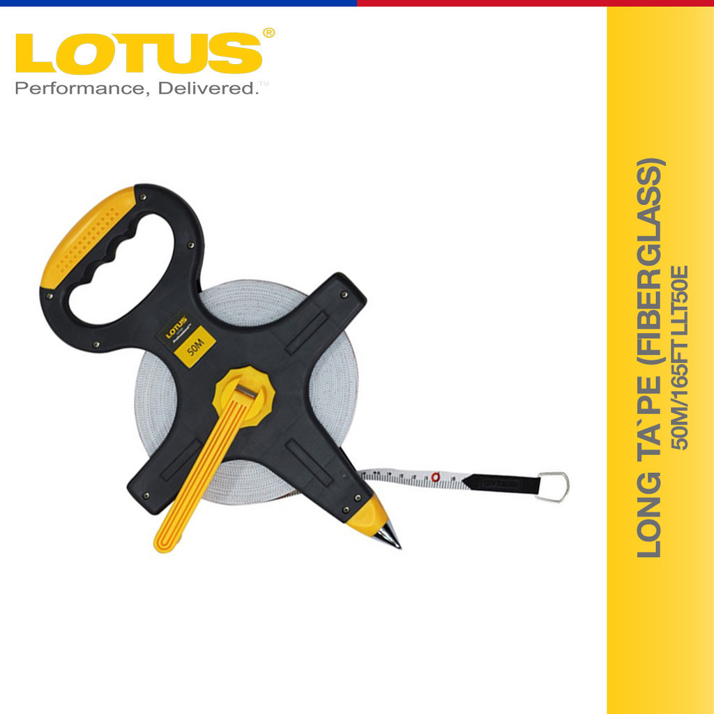 Lotus Long Tape (Fiberglass) 50M/165FT LLT50E - Measuring Tools ...