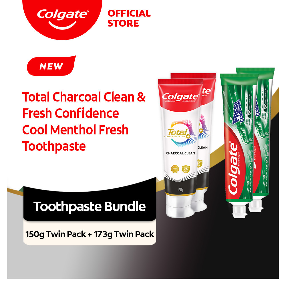 Colgate Fresh Confidence Cool Menthol Toothpaste 175g Twin Pack ...