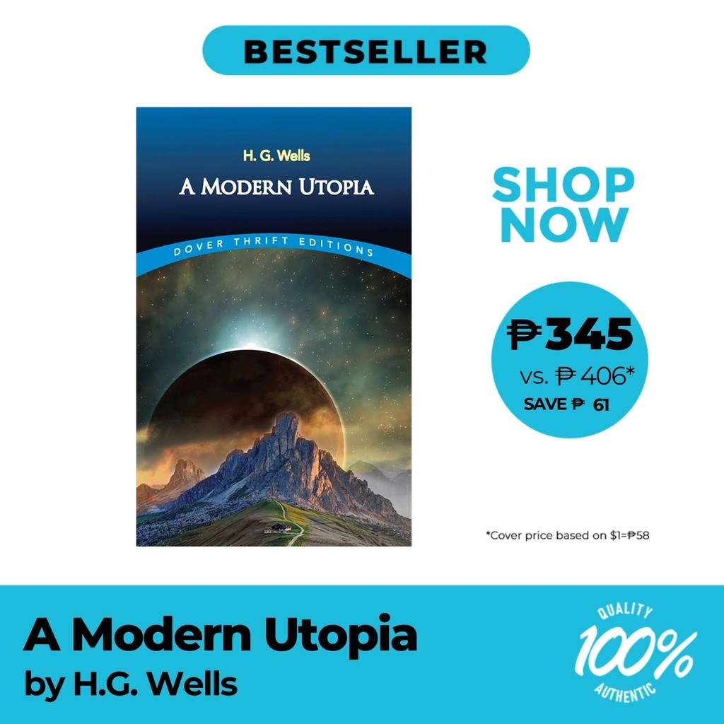 A Modern Utopia By H. G. Wells - Trade Paperback - Sci-Fi - Fantasy - Horror | Shopee Philippines