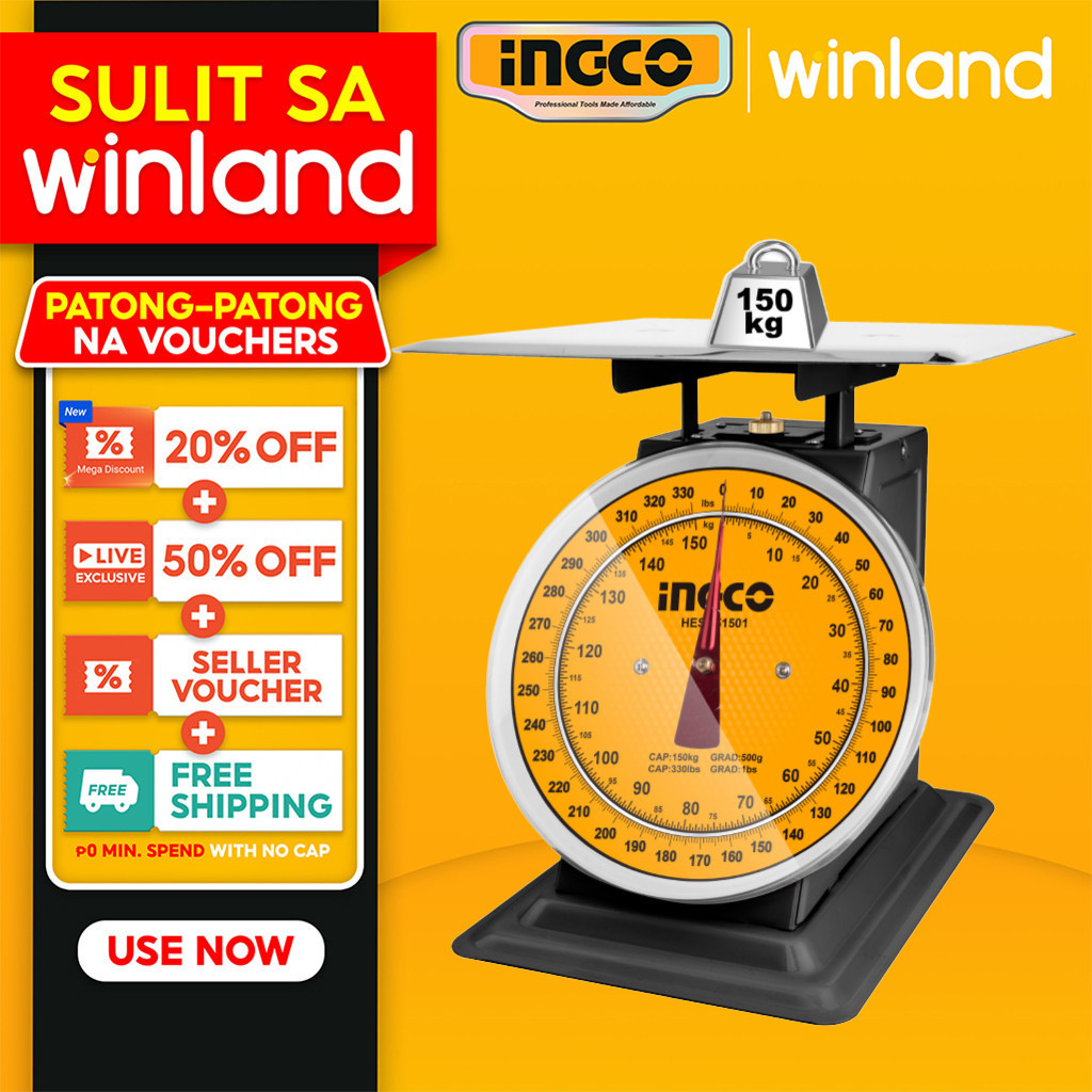 Ingco by Winland Spring Table Weighing Scale Kilo Weight 150kg ...
