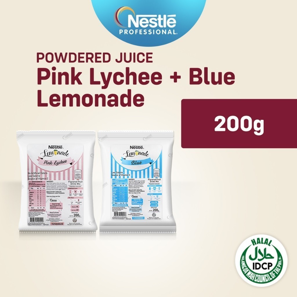 Nestle Pink Lychee Lemonade and Nestle Blue Lemonade Summer Palamig ...
