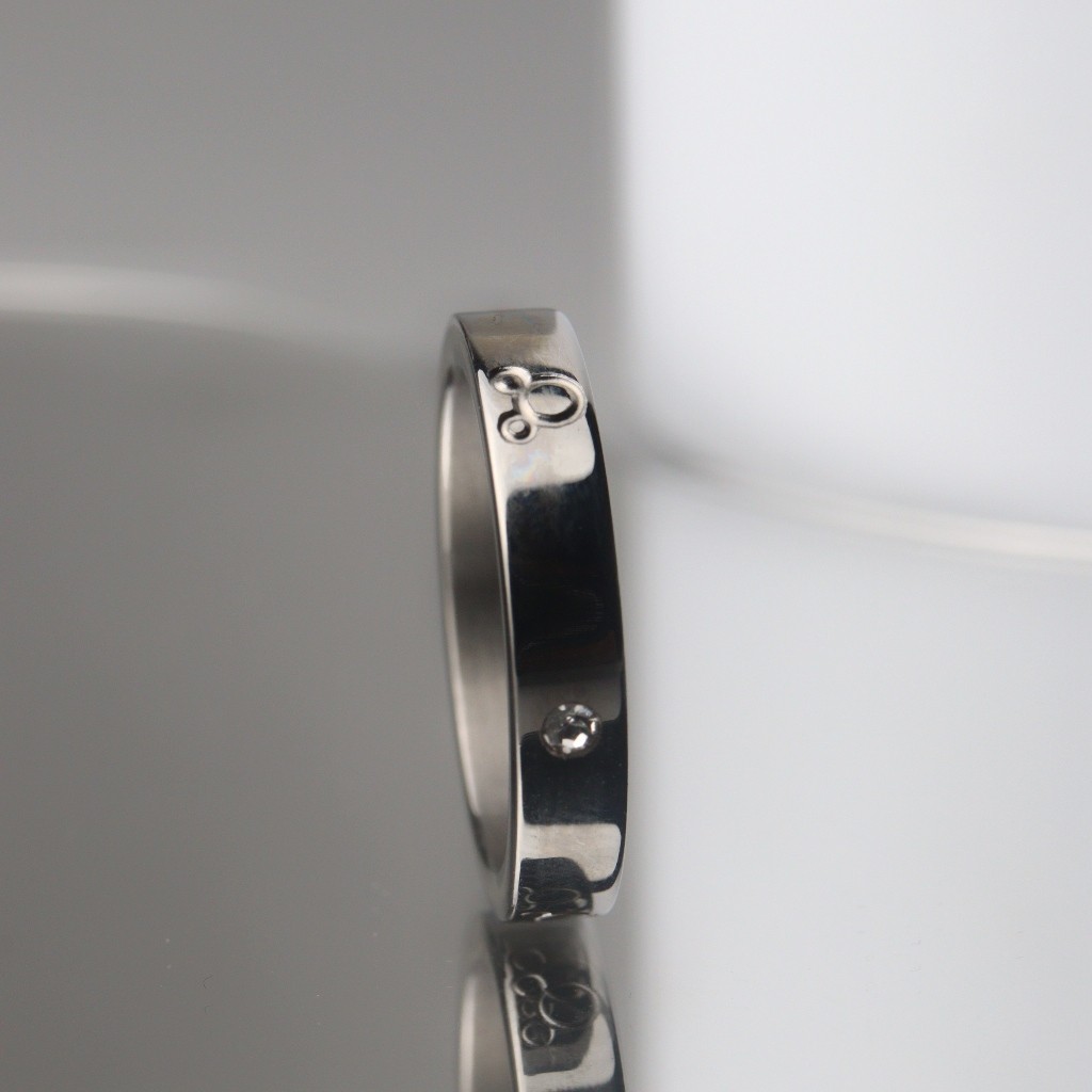 HB Jewelry MORTIMER Silver Engraved Cartoon with Embedded Style Fashion ...