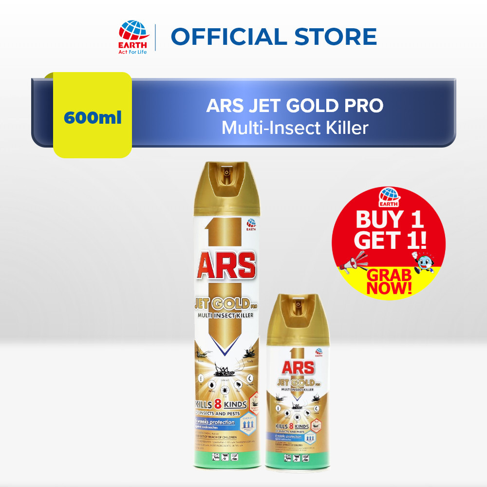 Anti-Dengue Bundle: ARS Jet Gold Pro 600 ml + FREE Jet Gold 300ml ...