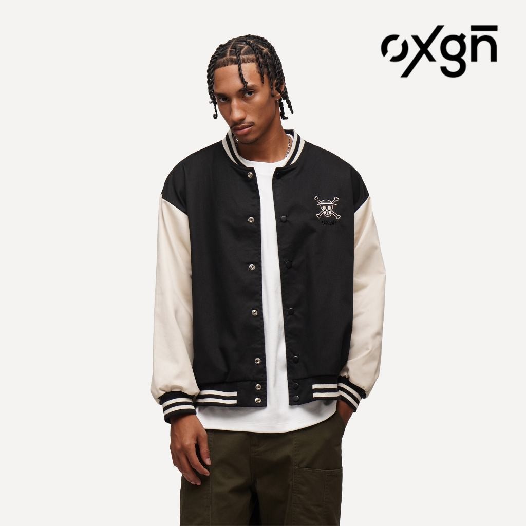 OXGN One Piece Skull Bomber Jacket For Men And Women (Black) | Shopee ...