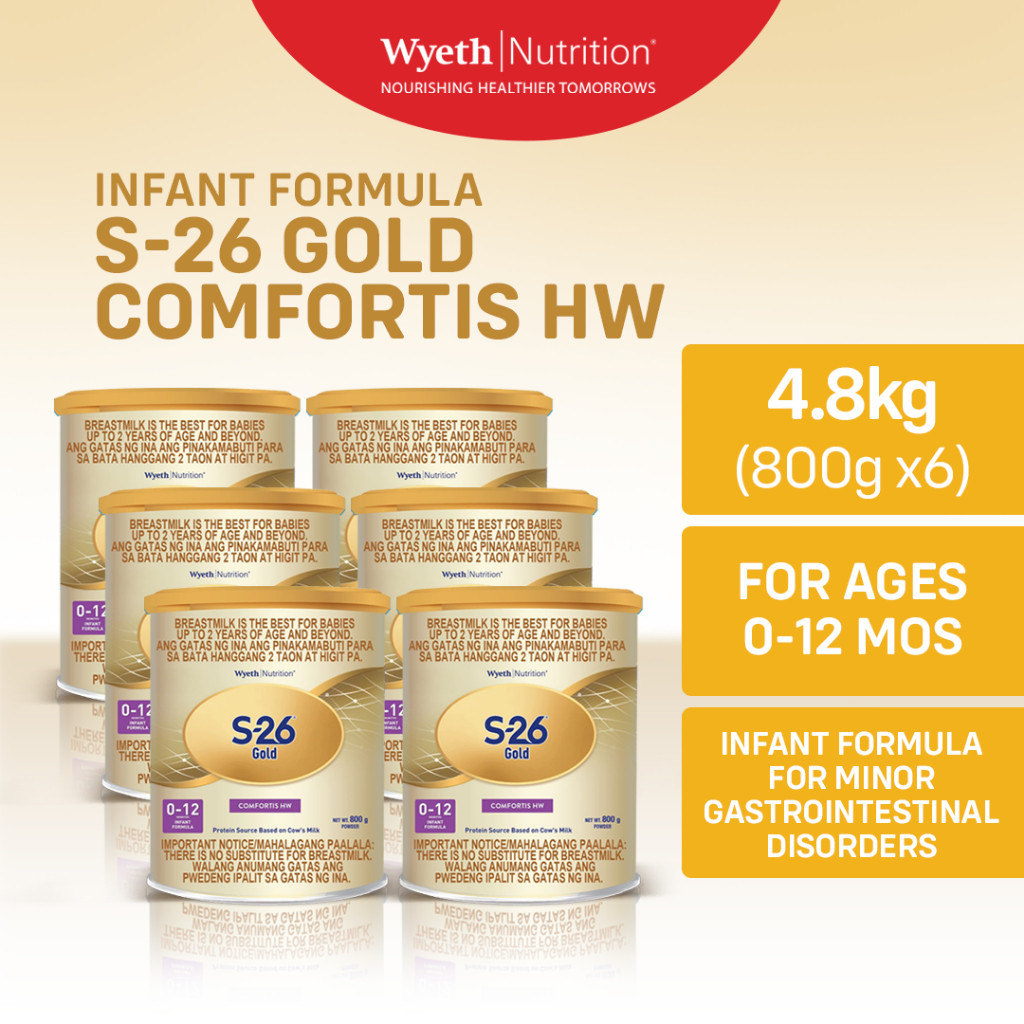 S-26 Promil Comfortis HW 4.8kg (800g - Pack of 6) | Shopee Philippines