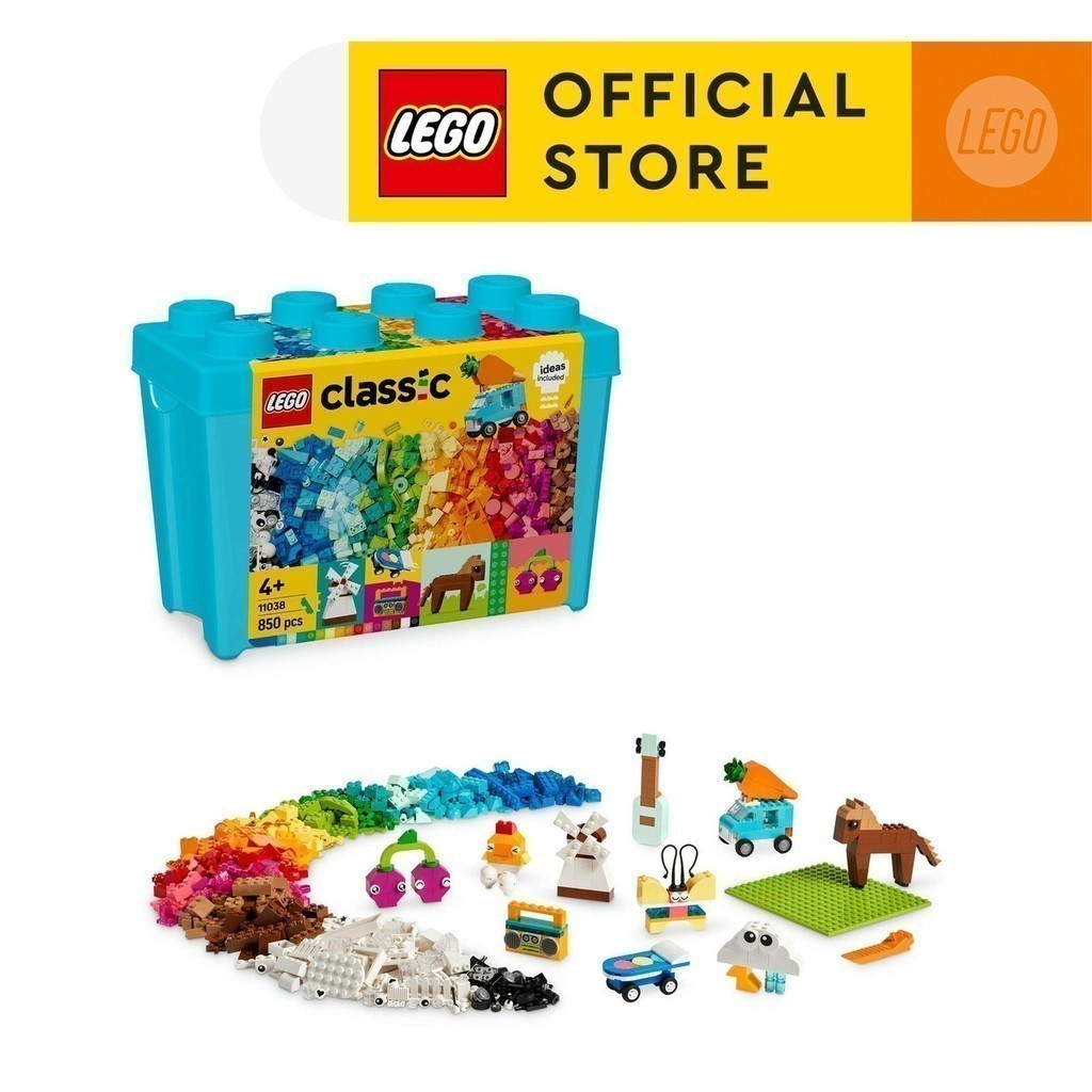 LEGO Classic 11038 Vibrant Creative Brick Box (850 Pieces) | Shopee Philippines