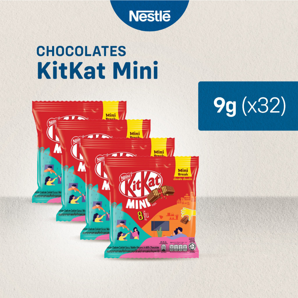KitKat Milk Chocolate Mini 9g - Pack of 32 | Shopee Philippines