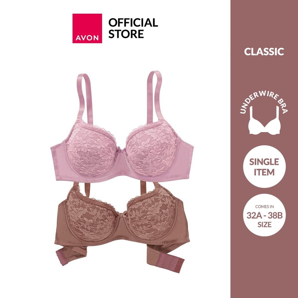 Avon Classic | Ingrid Lace Bra (2 pcs Bra Set) | Women's | Shopee ...