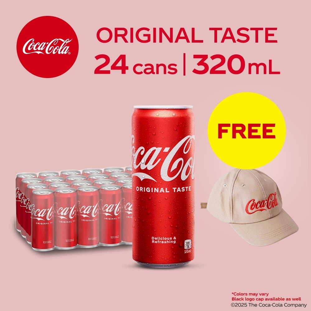 BUY Coca-Cola Original Taste 320mL - Pack of 24 get 1 FREE pair of Coca ...
