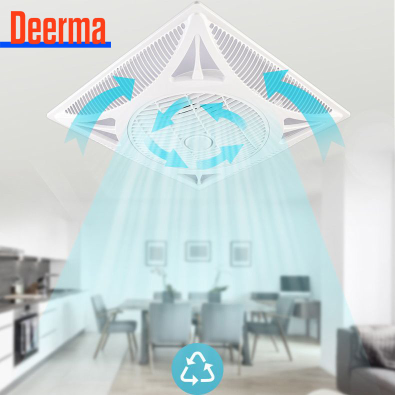 Embedded Ceiling Fan Surface Wall Mounted Circulating Fan with Remote ...