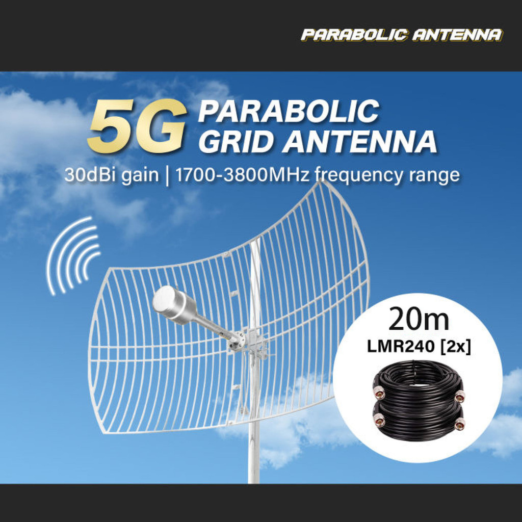 【Free Shipping+Local Ship】5G Antenna Grid Antenna 1700-2700/3800MHz 2G ...