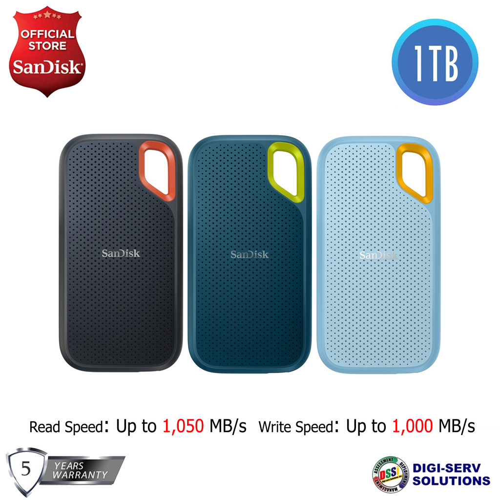 SanDisk Extreme Portable SSD V2 USB 3.2 Type-C ~ 1TB (SDSSDE61 ...