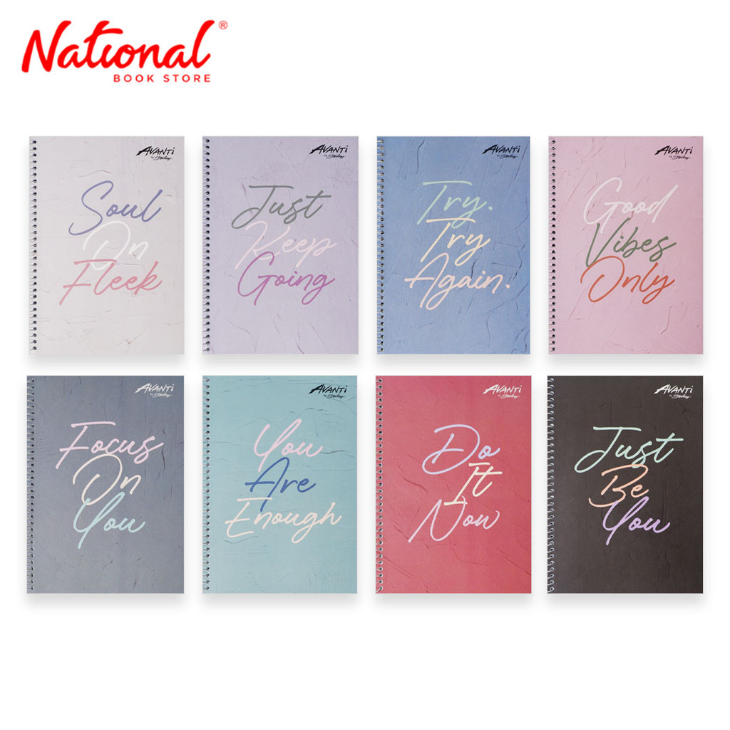 Avanti Spiral Notebook 6x8.5 inches 80's Tri Hue (color may vary ...